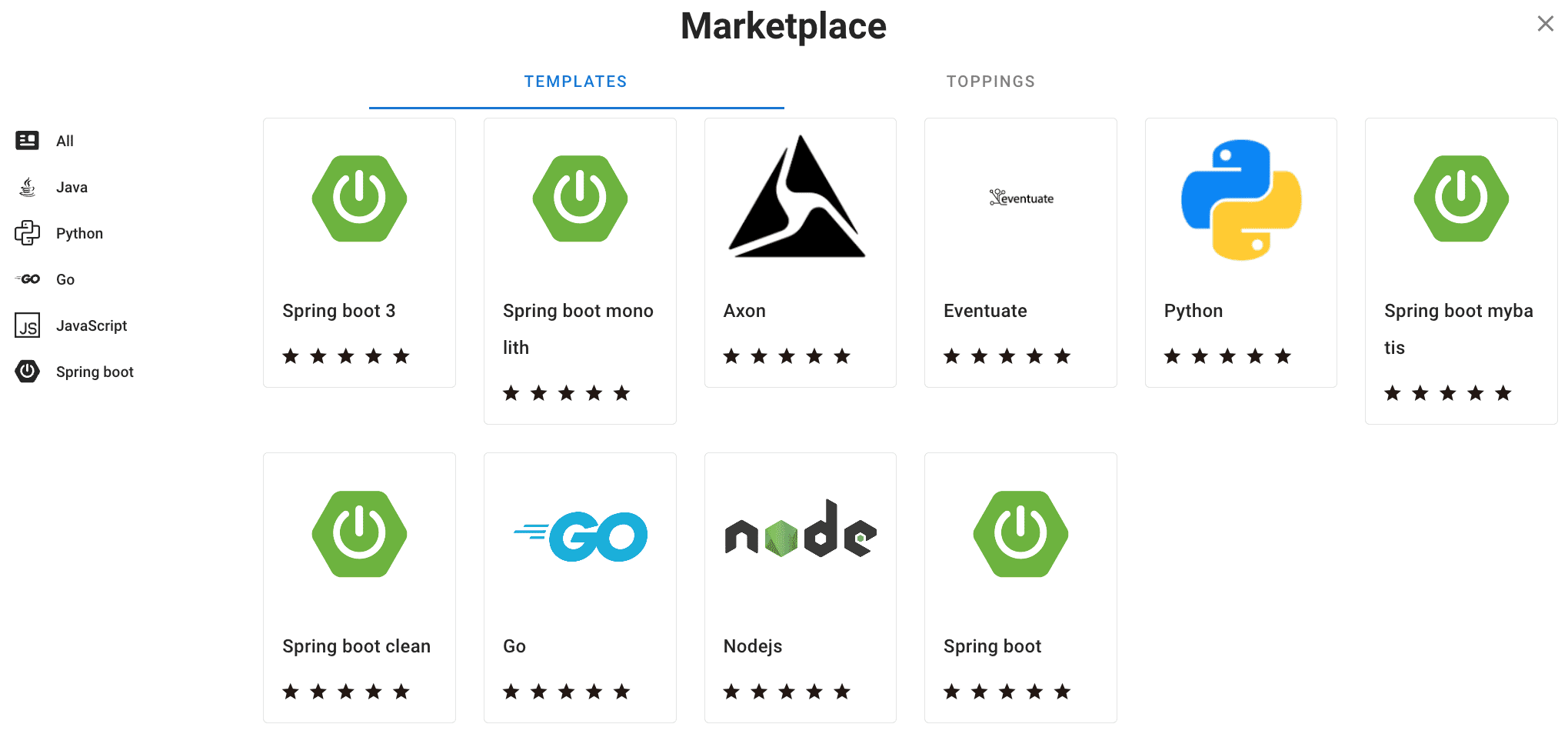 마켓플레이스 - msaez